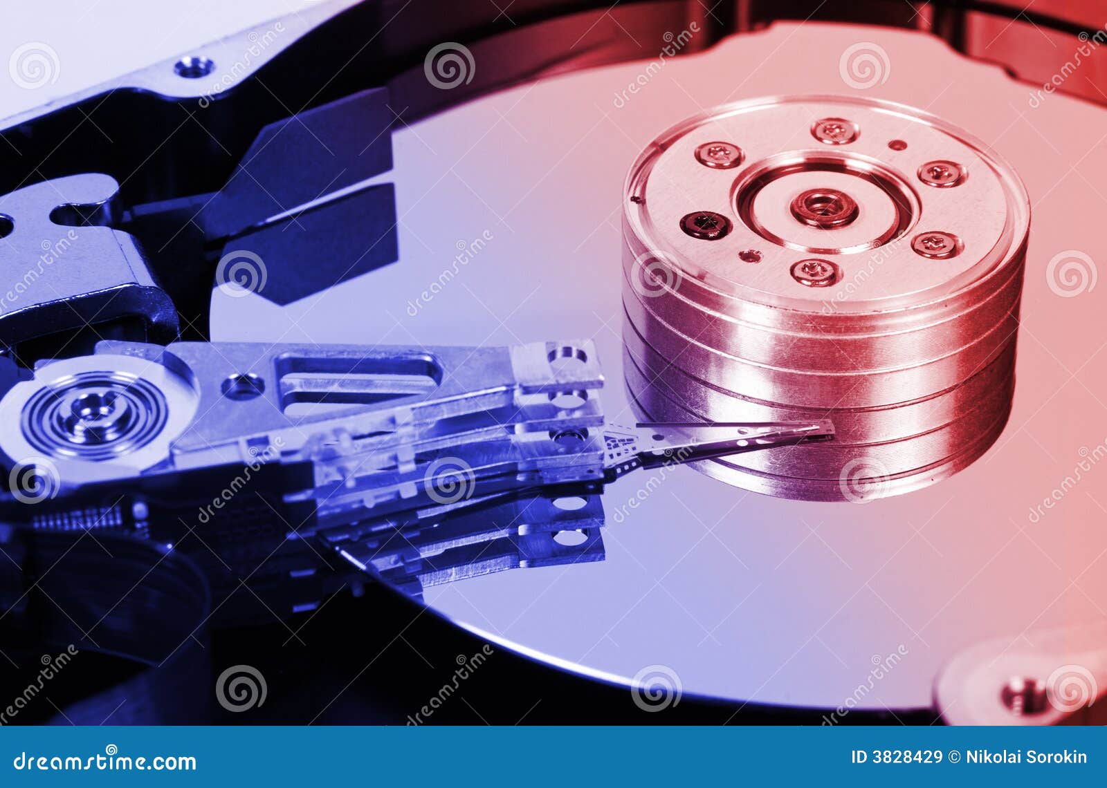 De Harde Schijf Van De Computer Stock Afbeelding - Image of elektronika ...