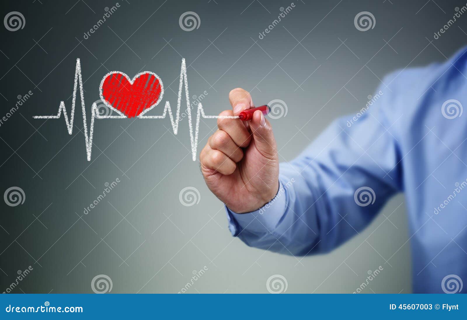 De Hartslag Van De Handtekening Stock Afbeelding - Image of cardiologie ...