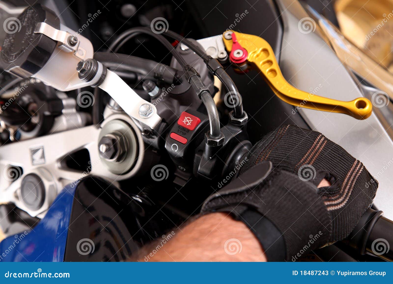 De Hefboom Van De Koppeling Stock Afbeelding - Image of chroom, zwart ...