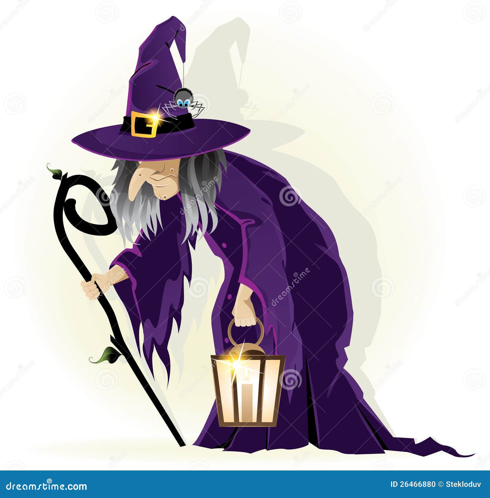 De Heks van Halloween vector illustratie. Illustration of kostuum ...