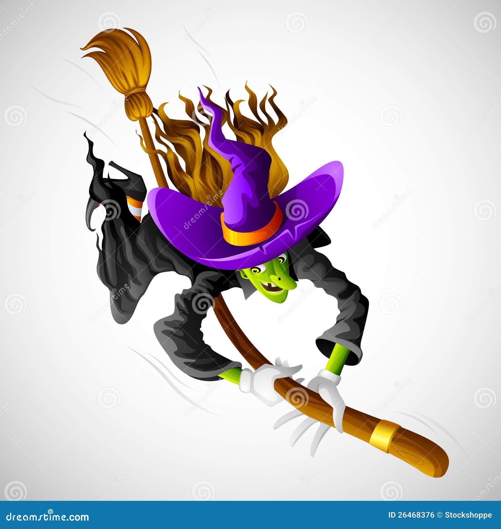 De Heks van Halloween vector illustratie. Illustration of beeldverhaal ...