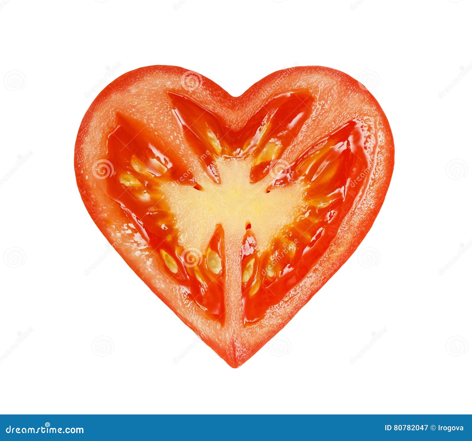 De Helft Tomaten in De Vorm Van Hart Stock Afbeelding - Image of nave ...