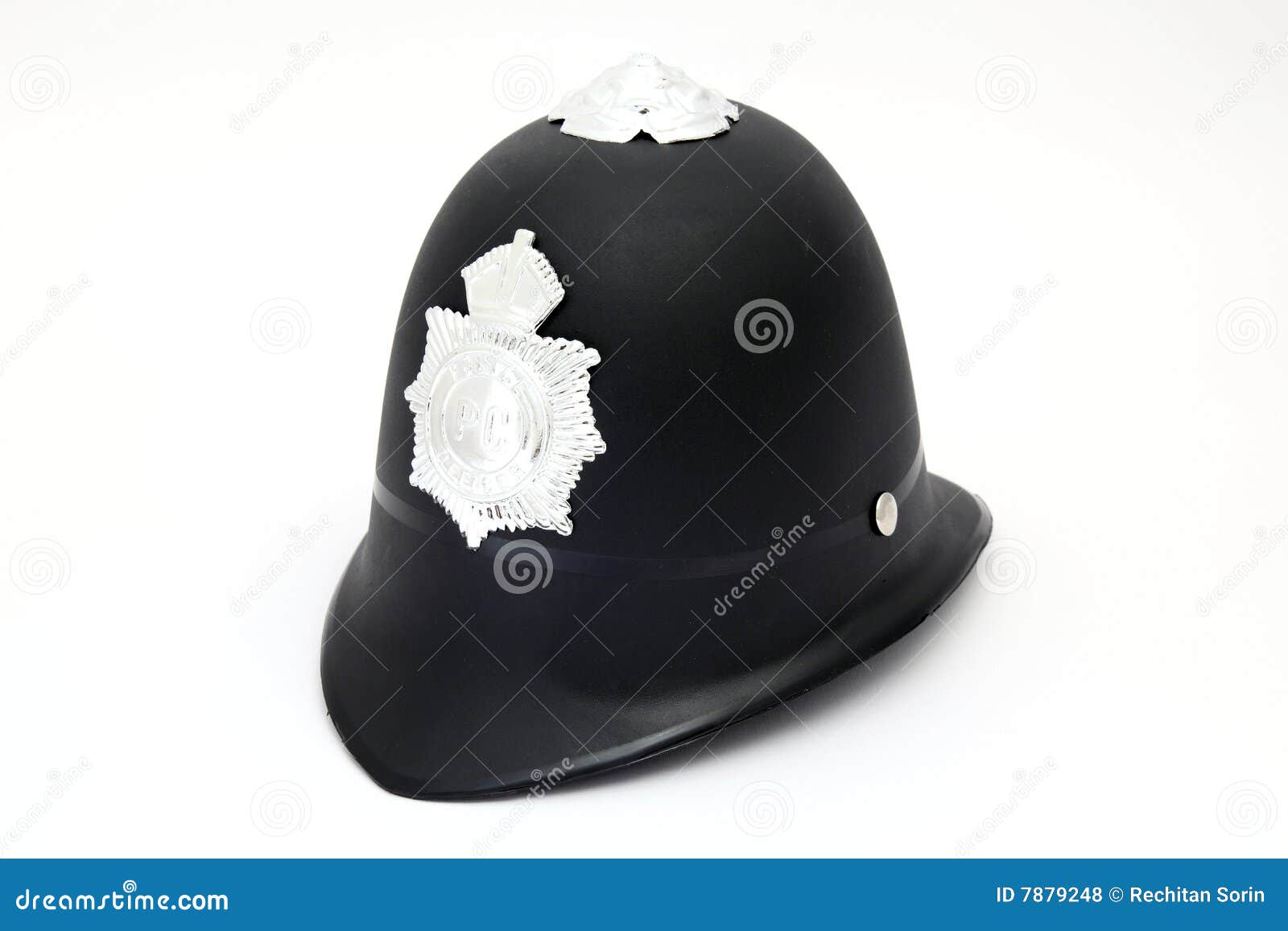 De helm van de politie stock foto. Image of bescherming - 7879248