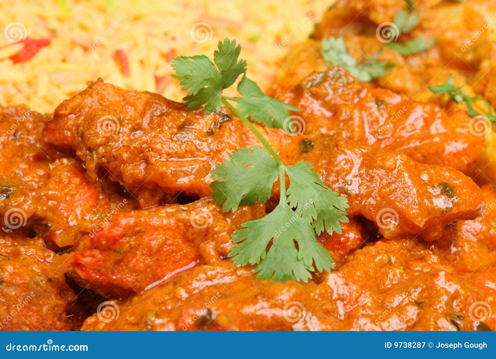 De Hete Indische Kerrie Van De Kip Stock Afbeelding - Image of niemand ...