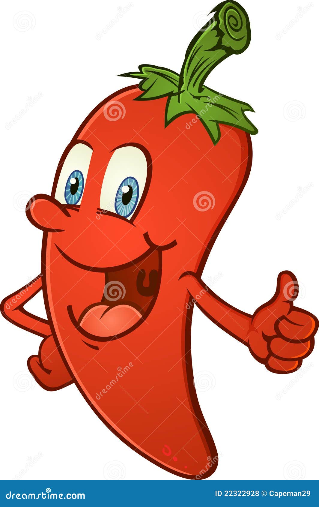 De Hete Peper Beduimelt Omhoog Vector Illustratie - Illustration of ...