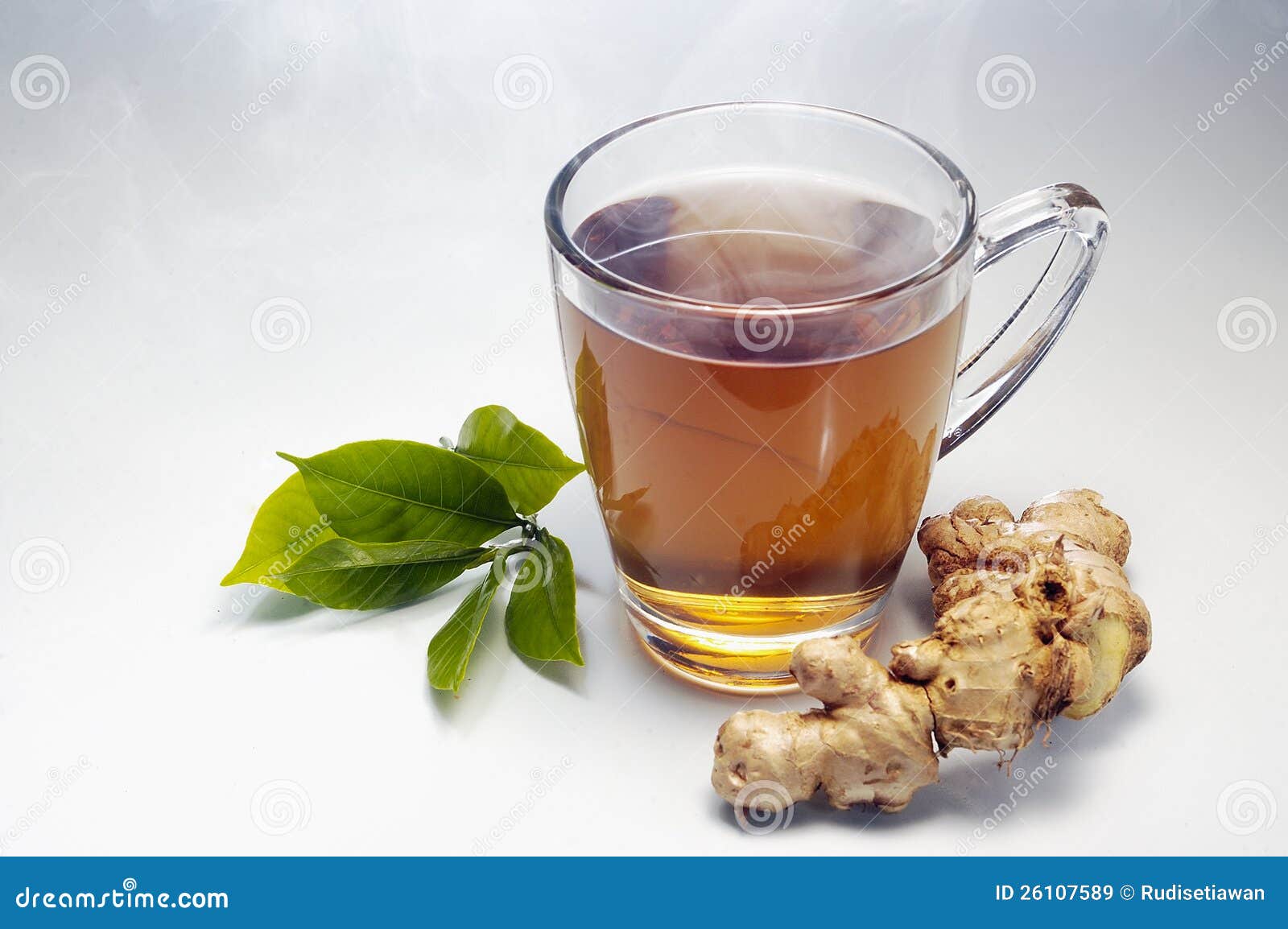 De Hete Thee Van De Gember Met Damp Stock Afbeelding - Image of gember ...