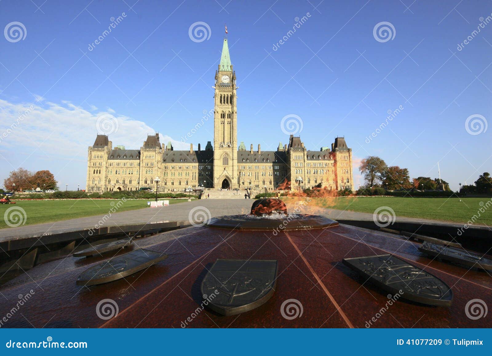 De Heuvel Van Het Parlement in Ottawa, Canada Stock Afbeelding - Image ...