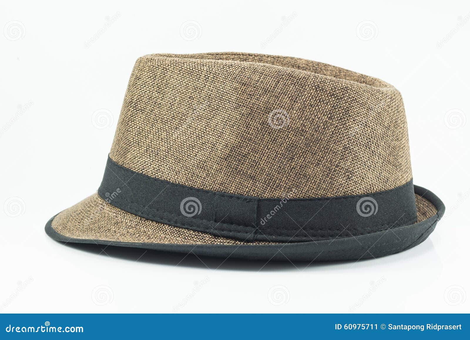 De Hoed Isoleert Op De Witte Achtergrond Stock Afbeelding - Image of ...