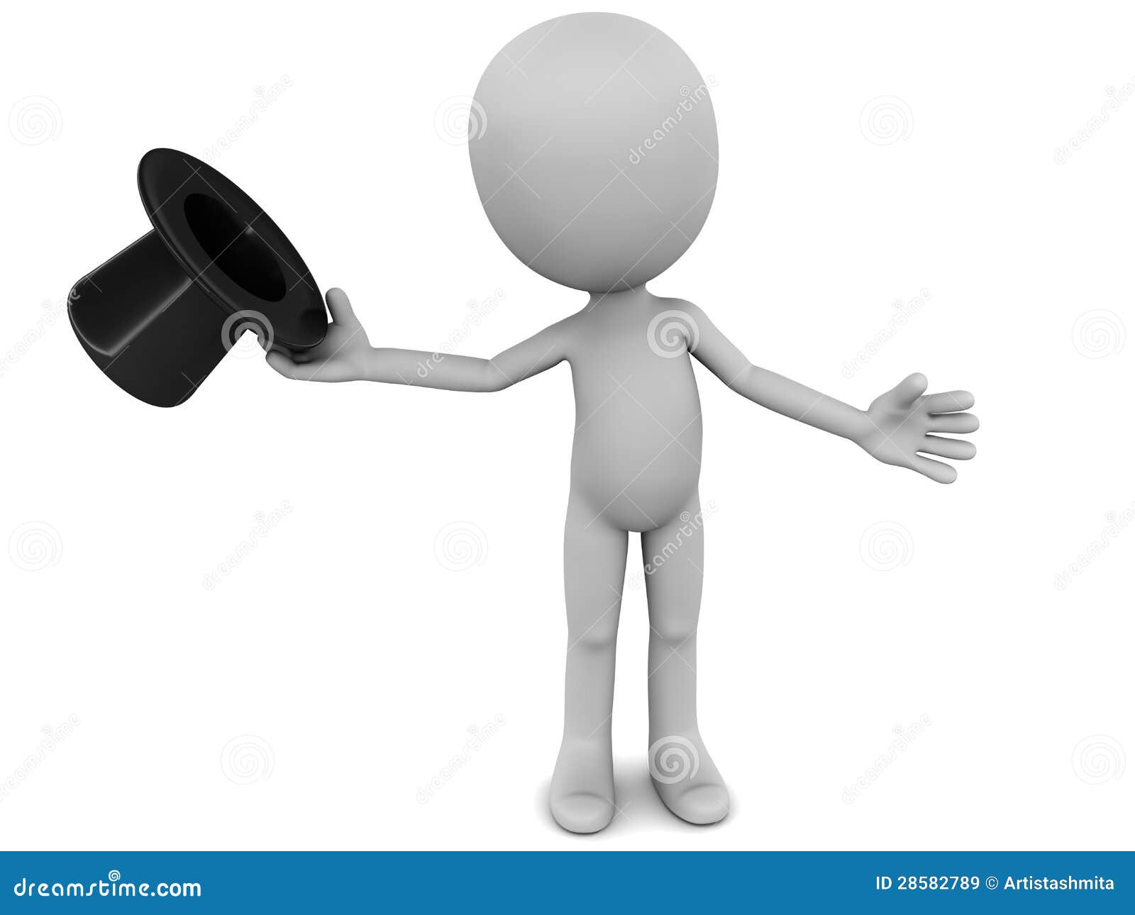 De Hoed Van De Begroeting Weg Stock Illustratie - Illustration of groet ...