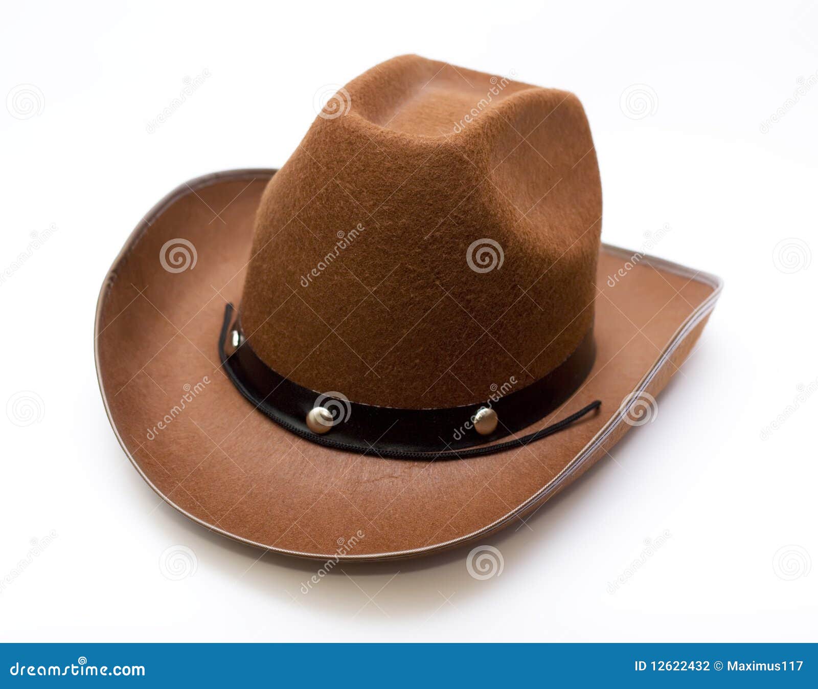 De hoed van de cowboy stock foto. Image of stijl, leer - 12622432