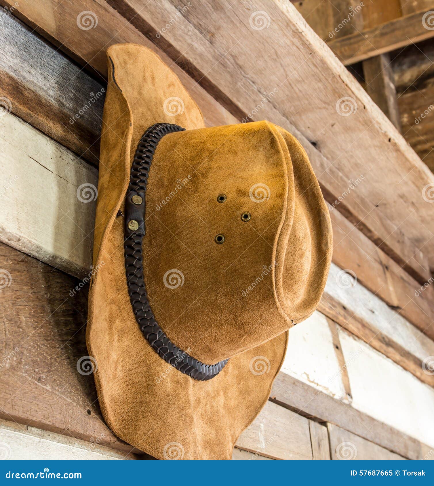De hoed van de cowboy stock afbeelding. Image of sluit - 57687665