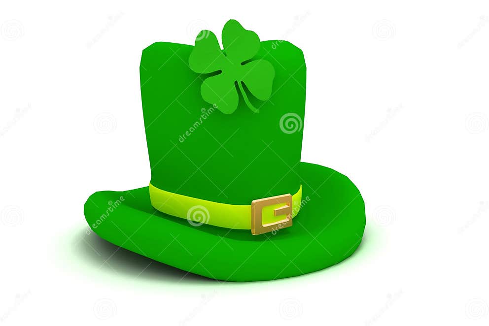 De Hoed Van De Kabouter Met Klavertjevier Stock Illustratie ...