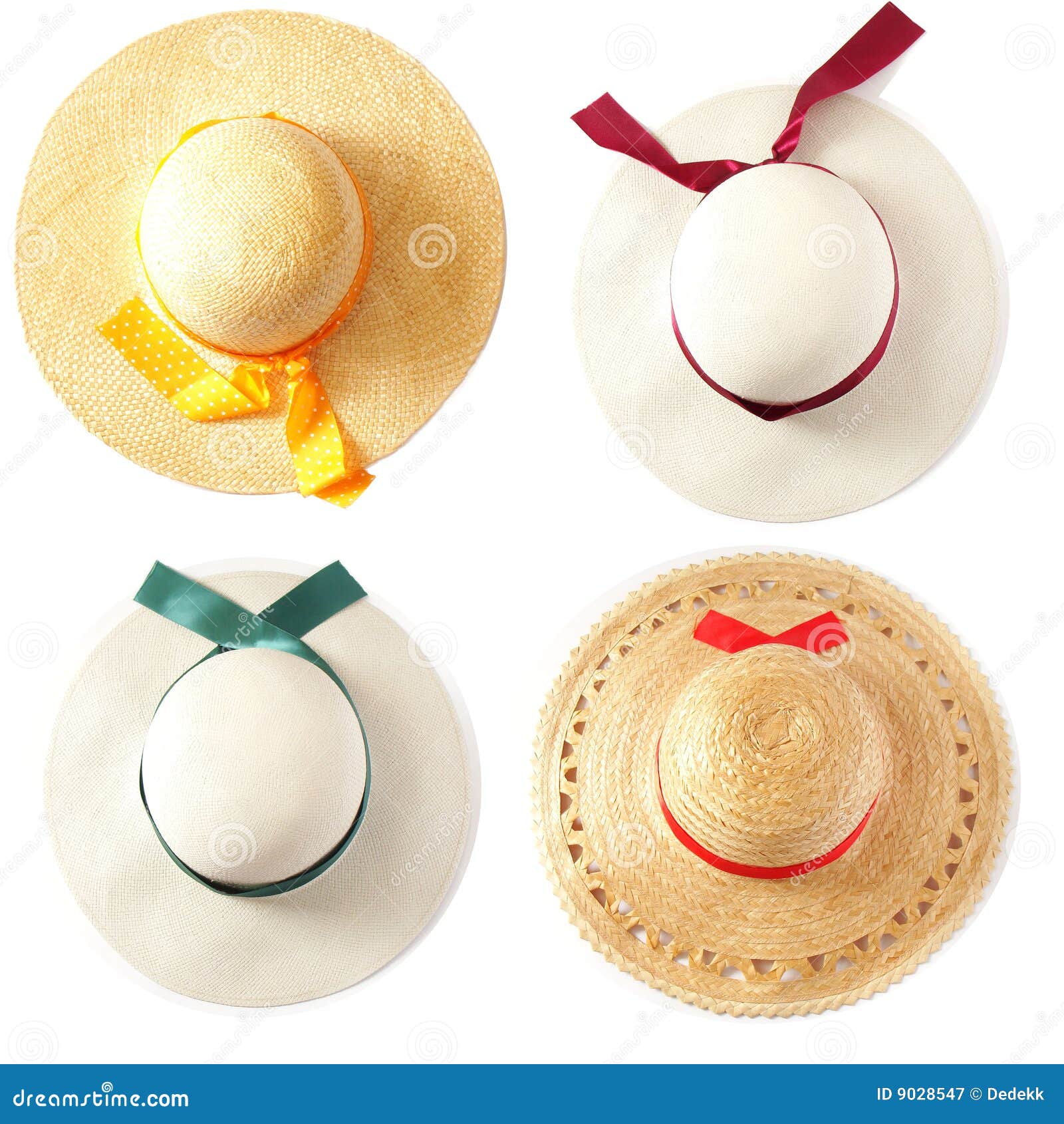 De Hoed Van De Zomer (hoeden) Stock Afbeelding - Image of manier ...