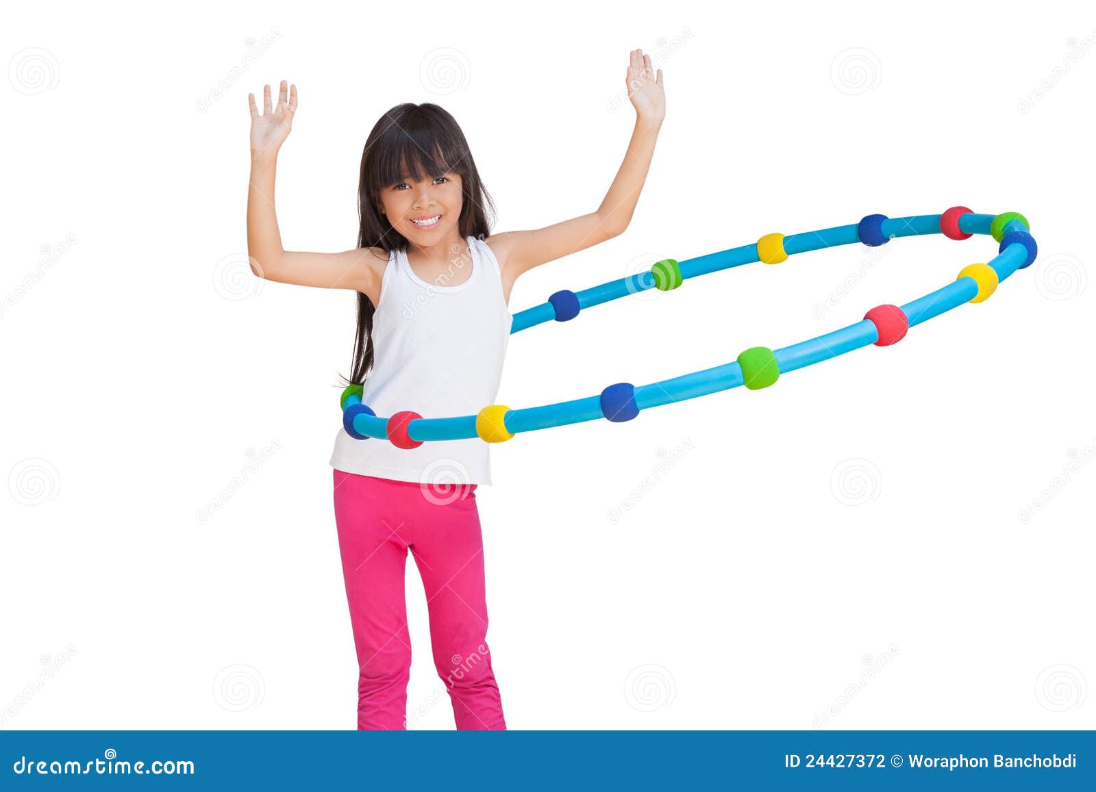 De Hoepel van Hula stock foto. Image of aziatisch, kind - 24427372