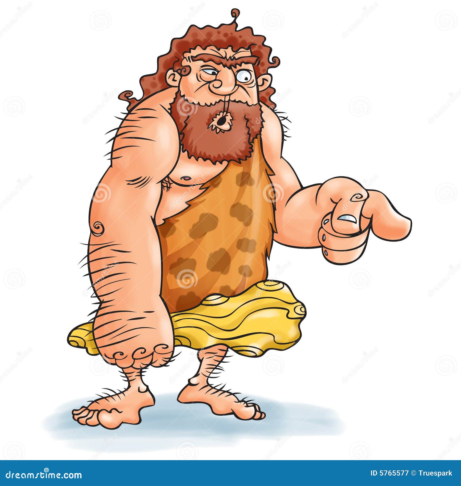 De holbewoner is benieuwd stock illustratie. Illustration of holbewoner ...