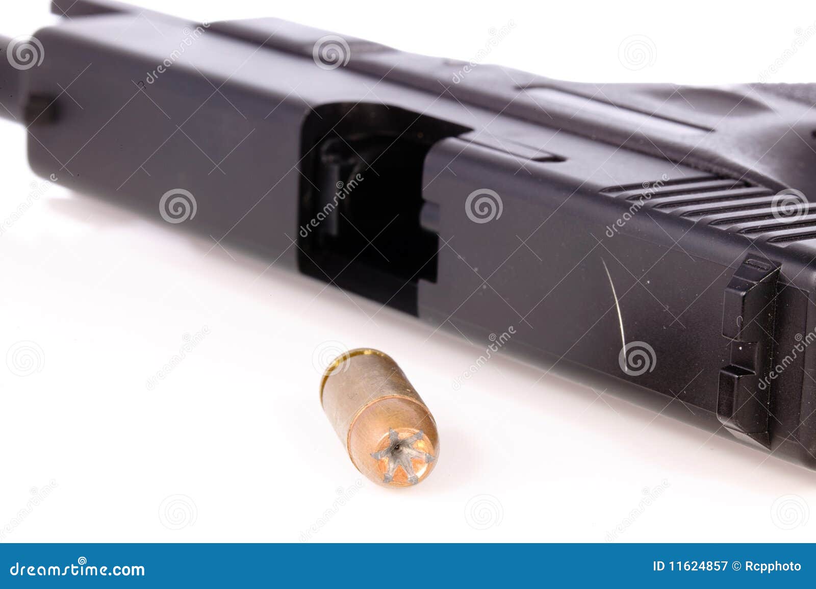 De Holle Kogel Van Het Punt Met Kanon Stock Afbeelding - Image of ...