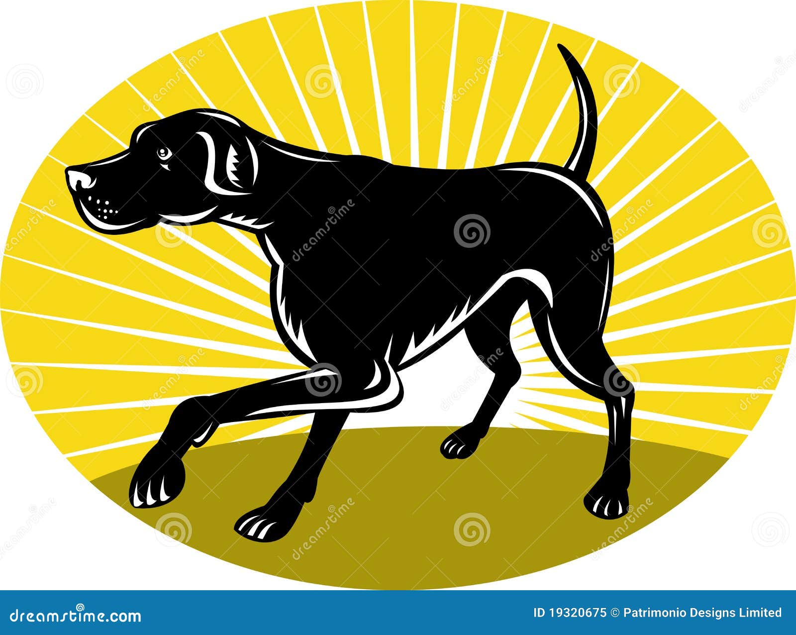 De Hond Van De Wijzer Met Zonnestraal Stock Illustratie - Illustration ... De Hond Van De Wijzer Met Zonnestraal Stock Illustratie - Illustration ...