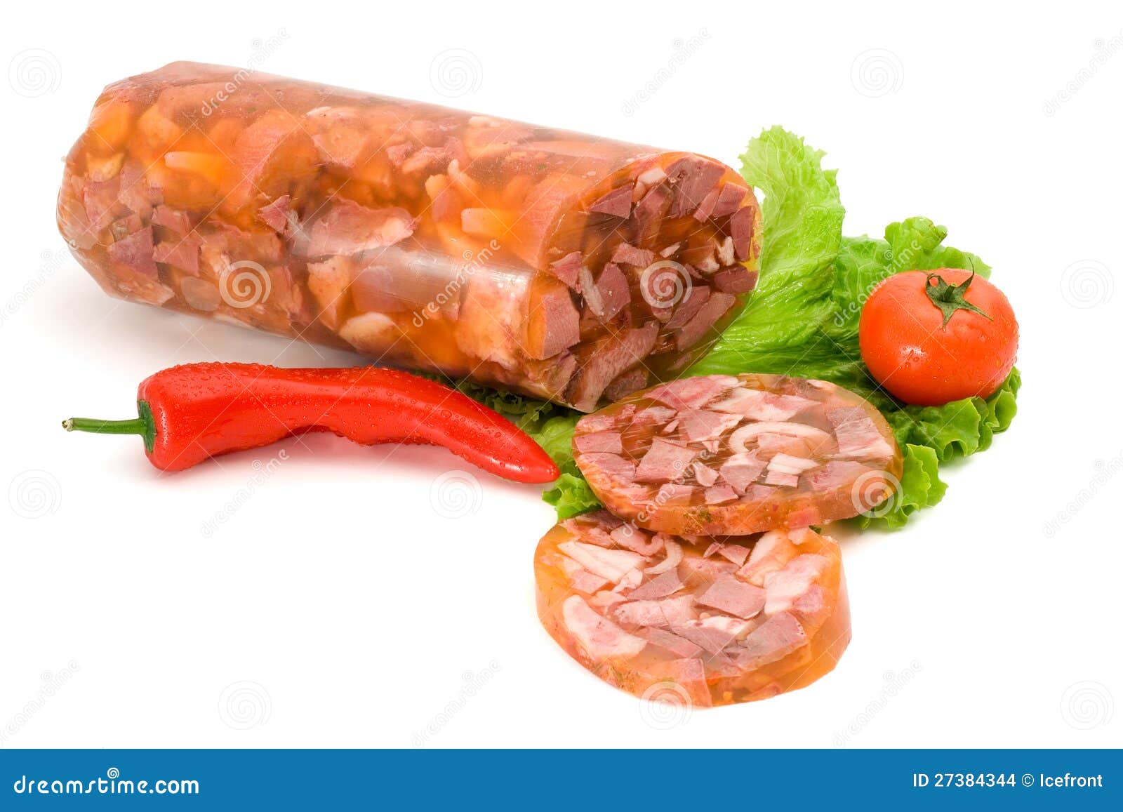 De Hoofdkaas En De Plakken Van Het Varkensvlees Stock Foto - Image of ...