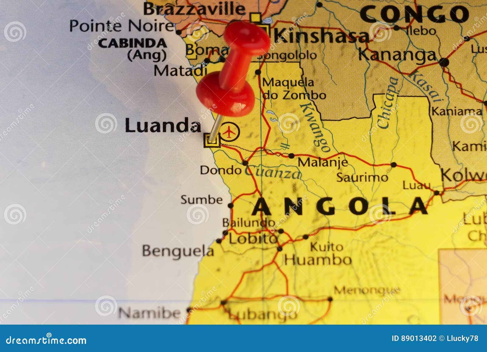De Hoofdstad Van Luanda Van Angola Stock Illustratie - Illustration of ...