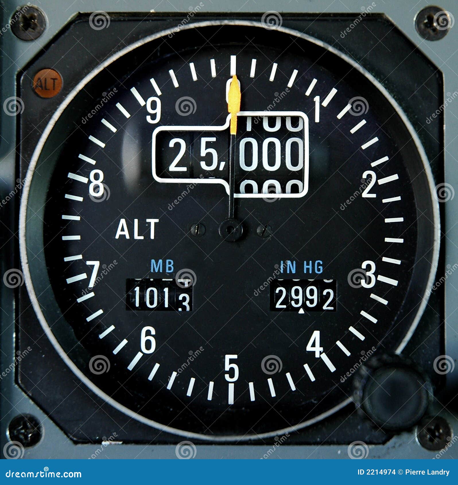 De Hoogtemeter Van Vliegtuigen Stock Foto - Image of dashboard ...