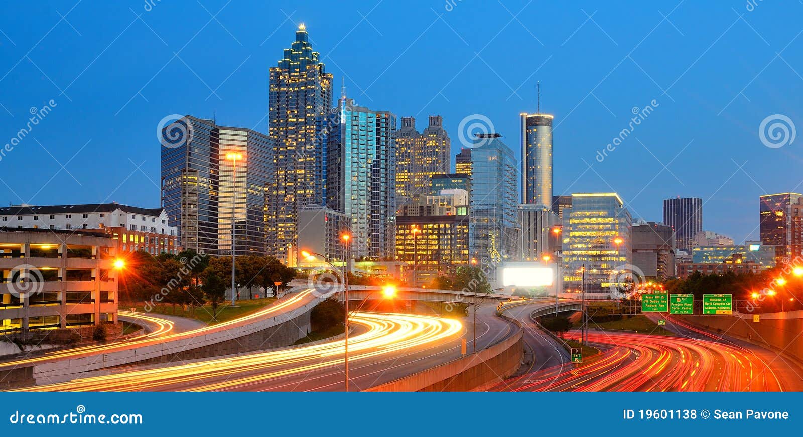 De Horizon van Atlanta stock foto. Image of plaats, atlanta - 19601138