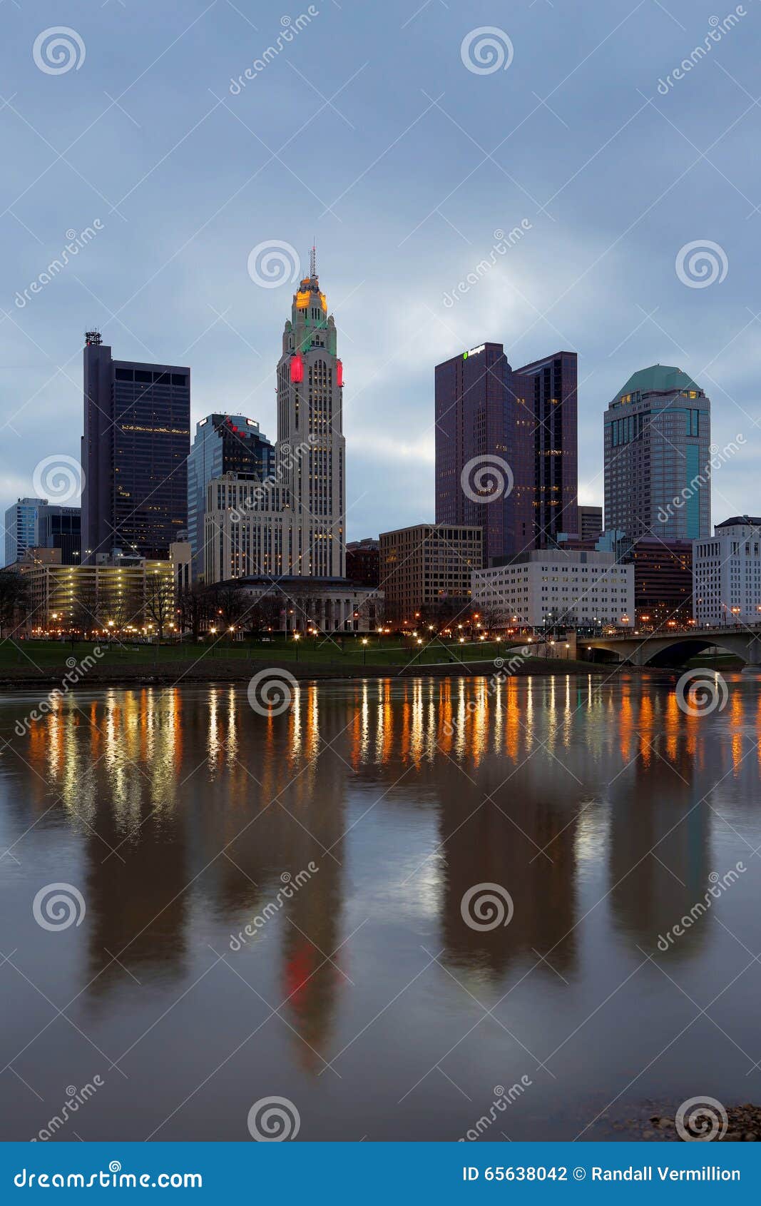 De Horizon Van Columbus, Ohio Stock Foto - Image of scenes, stedelijk ...