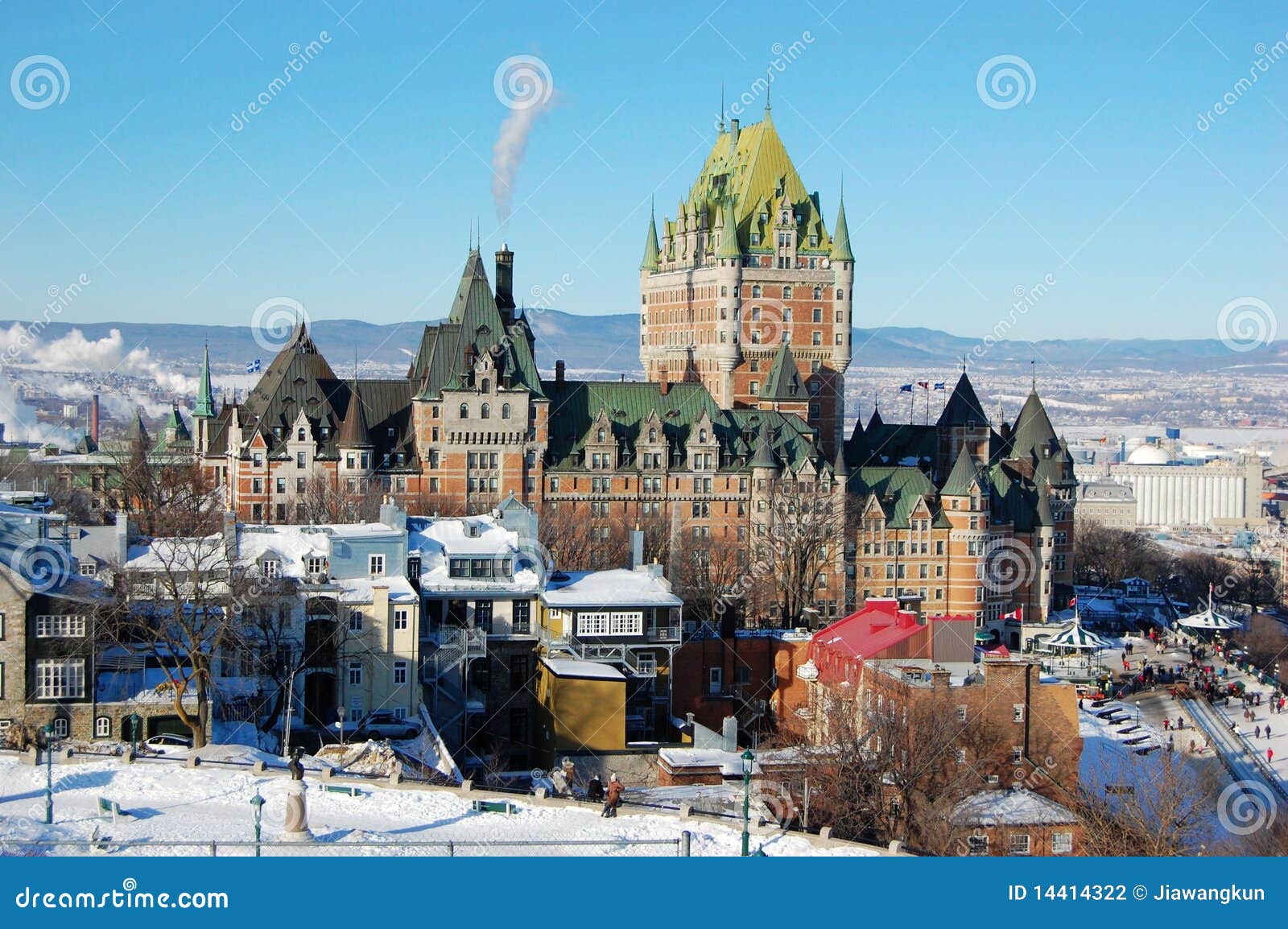 De Horizon Van De Stad Van Quebec Stock Foto - Image of landschap ...