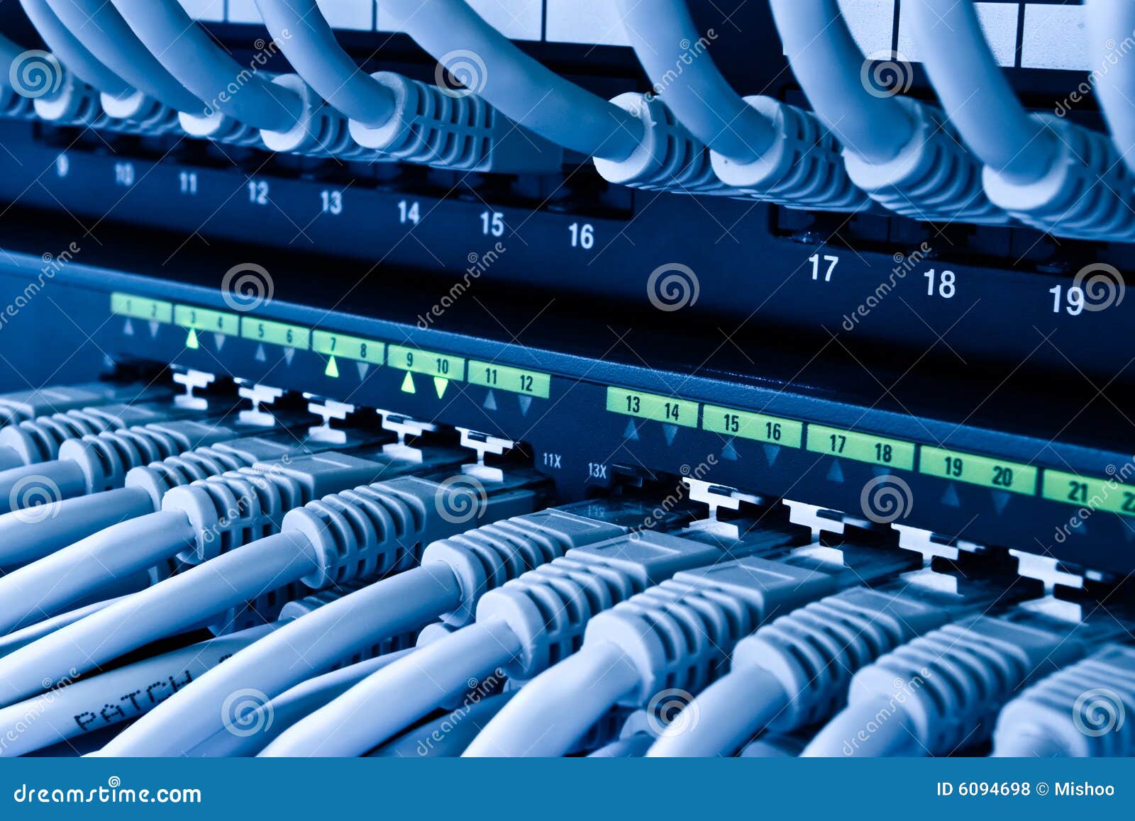 De hub van het netwerk stock foto. Image of vezel, elektronisch - 6094698