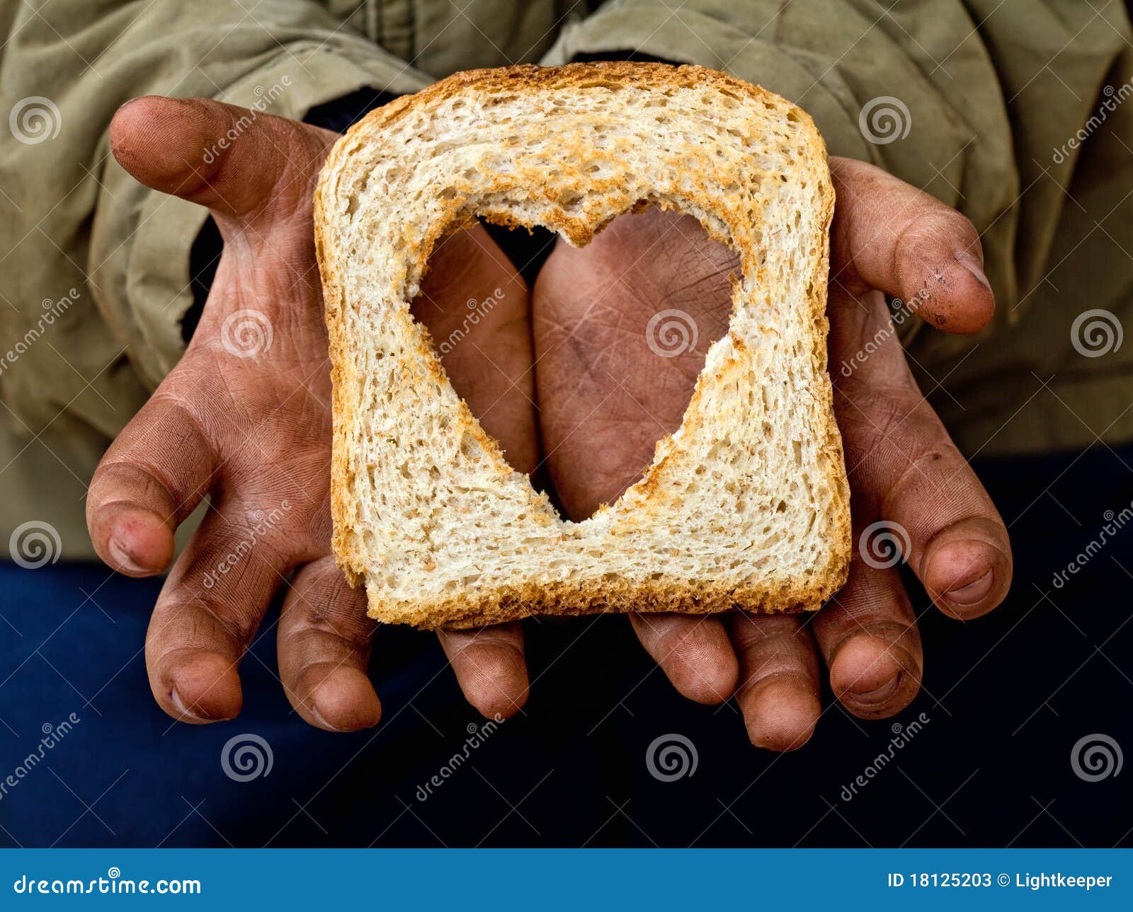 De Hulparmoede En Honger Van De Hulp Met Liefde Stock Afbeelding ...