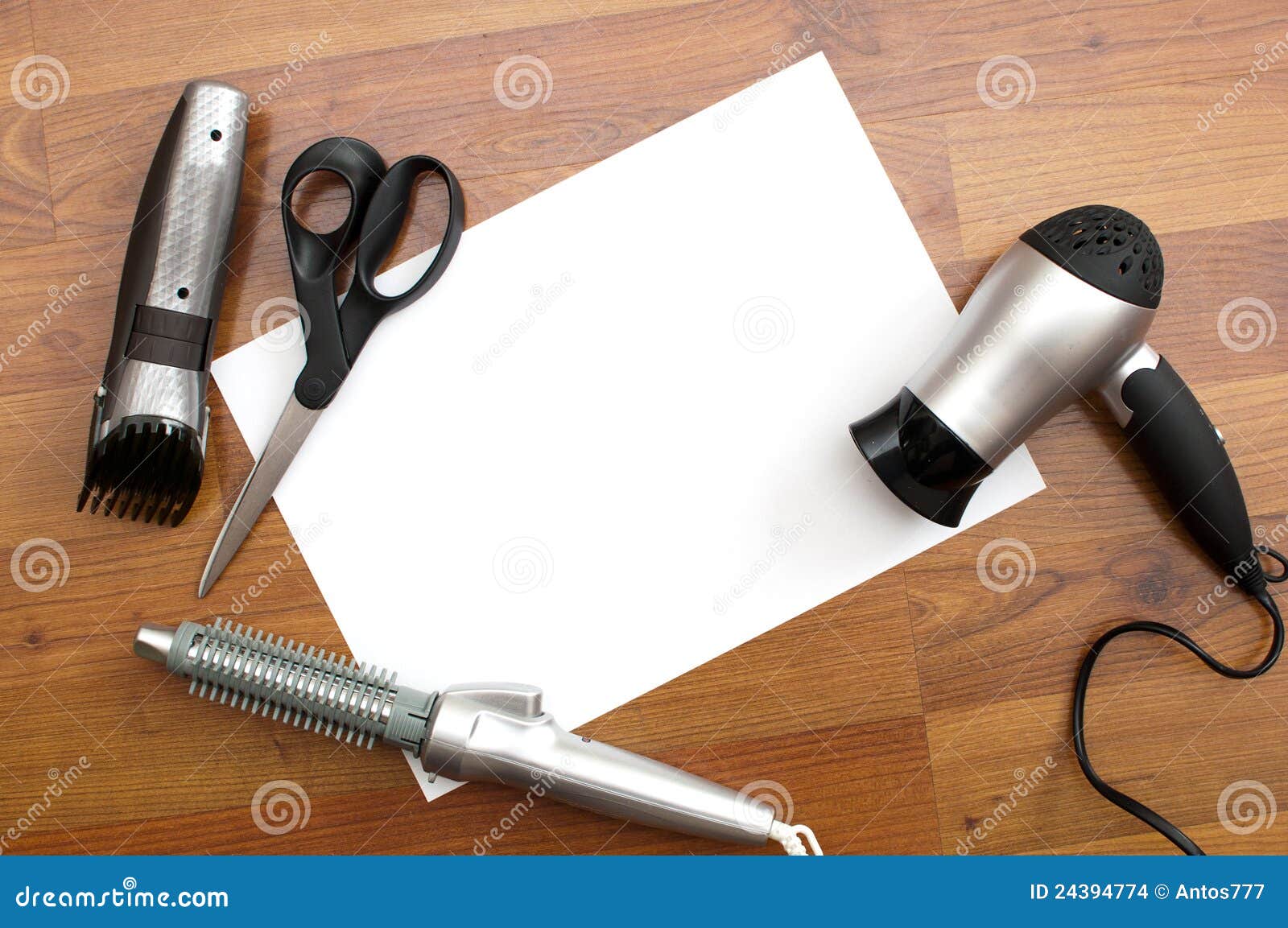 De Hulpmiddelen Van De Kapper Stock Foto - Image of apparatuur, kapsel ...