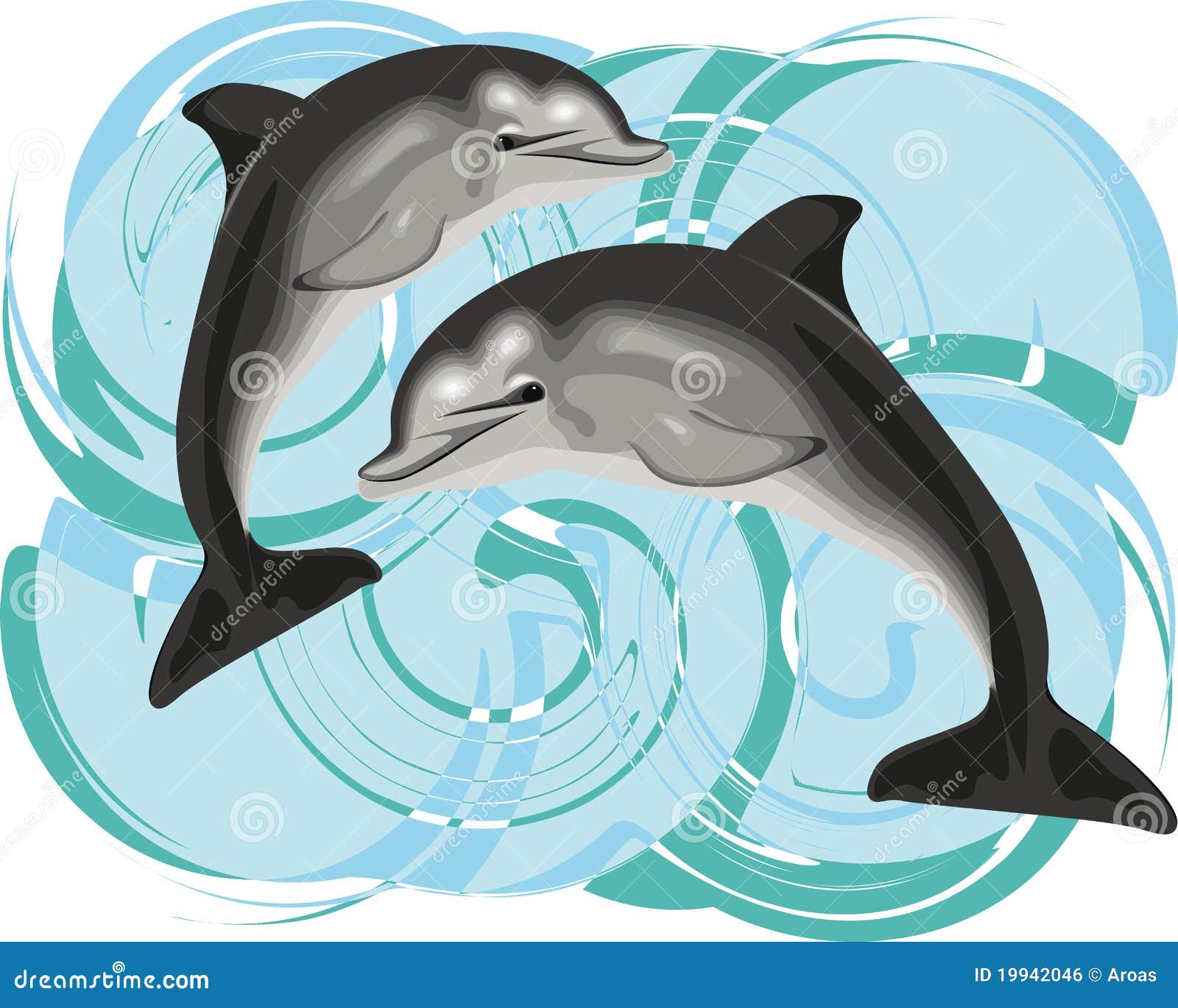 De Illustratie Van De Dolfijn Vector Illustratie - Illustration of ...