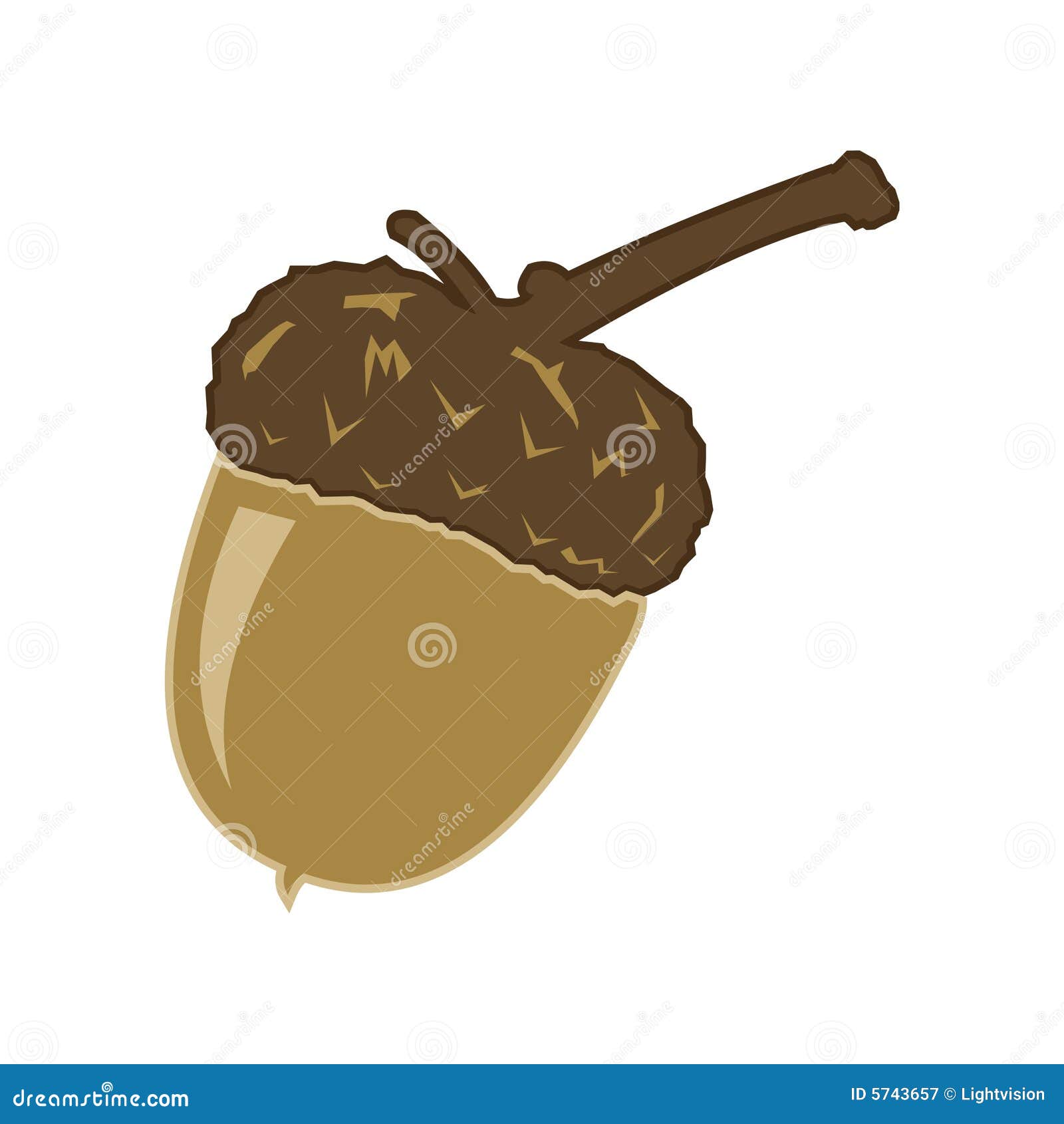 De Illustratie Van De Eikel Vector Illustratie - Illustration of ...