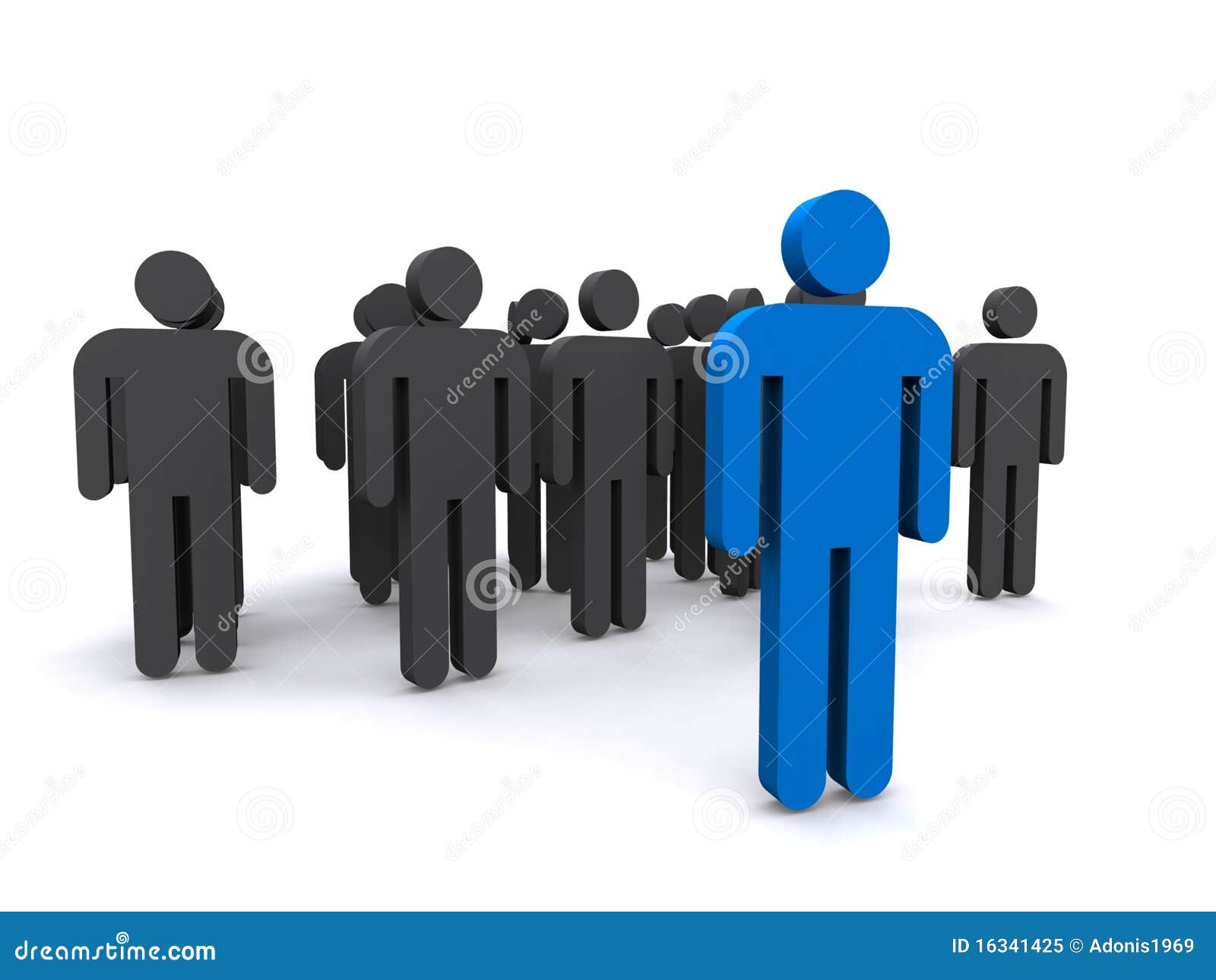 De Illustratie Van De Leider Stock Illustratie - Illustration of ...