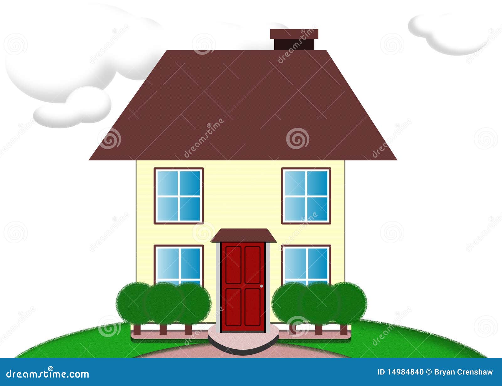 De Illustratie Van Het Huis Stock Illustratie - Illustration of ...