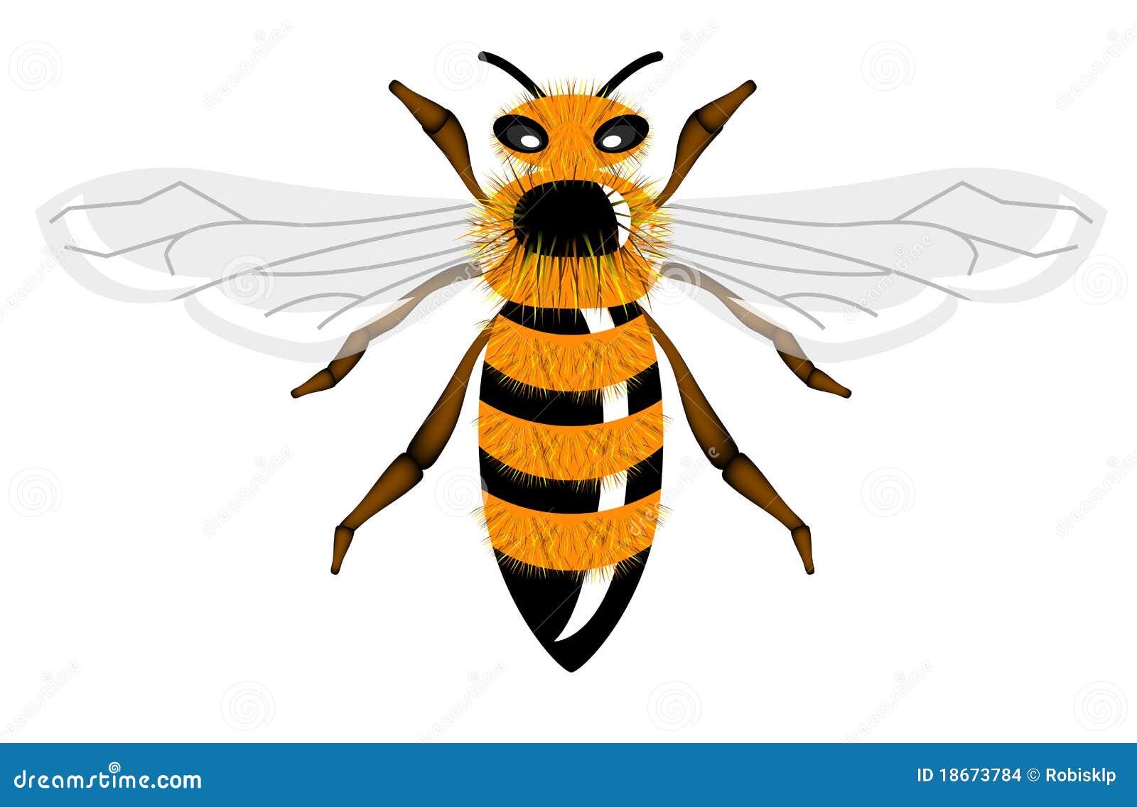 De Illustratie Van Het Insect - Bij Vector Illustratie - Illustration ...