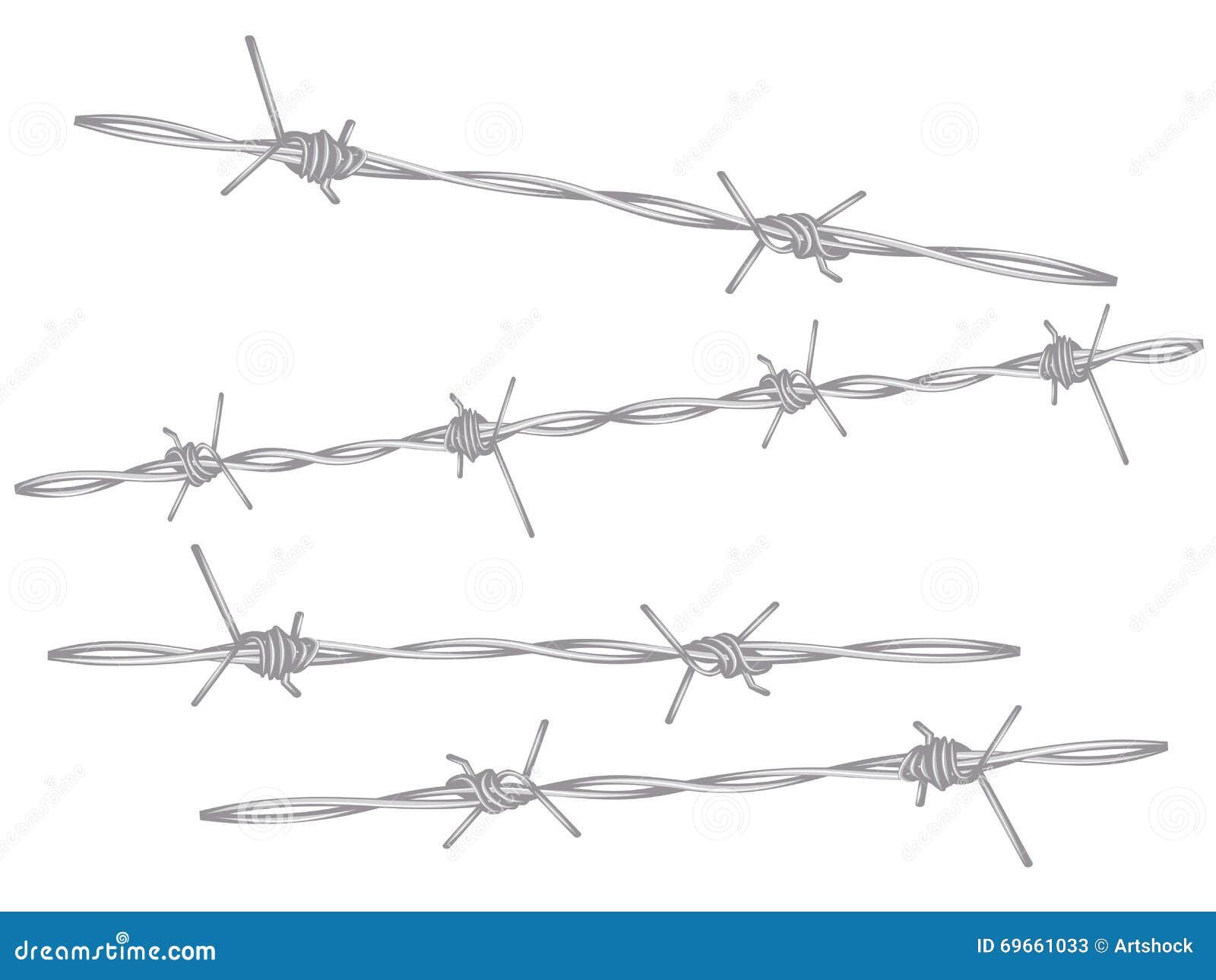 De Illustratie Van Het Prikkeldraad Vector Illustratie - Illustration ...