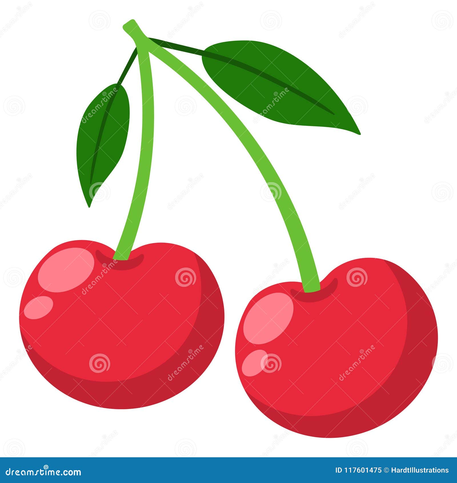 De illustratie van kersen vector illustratie. Illustration of paar ...