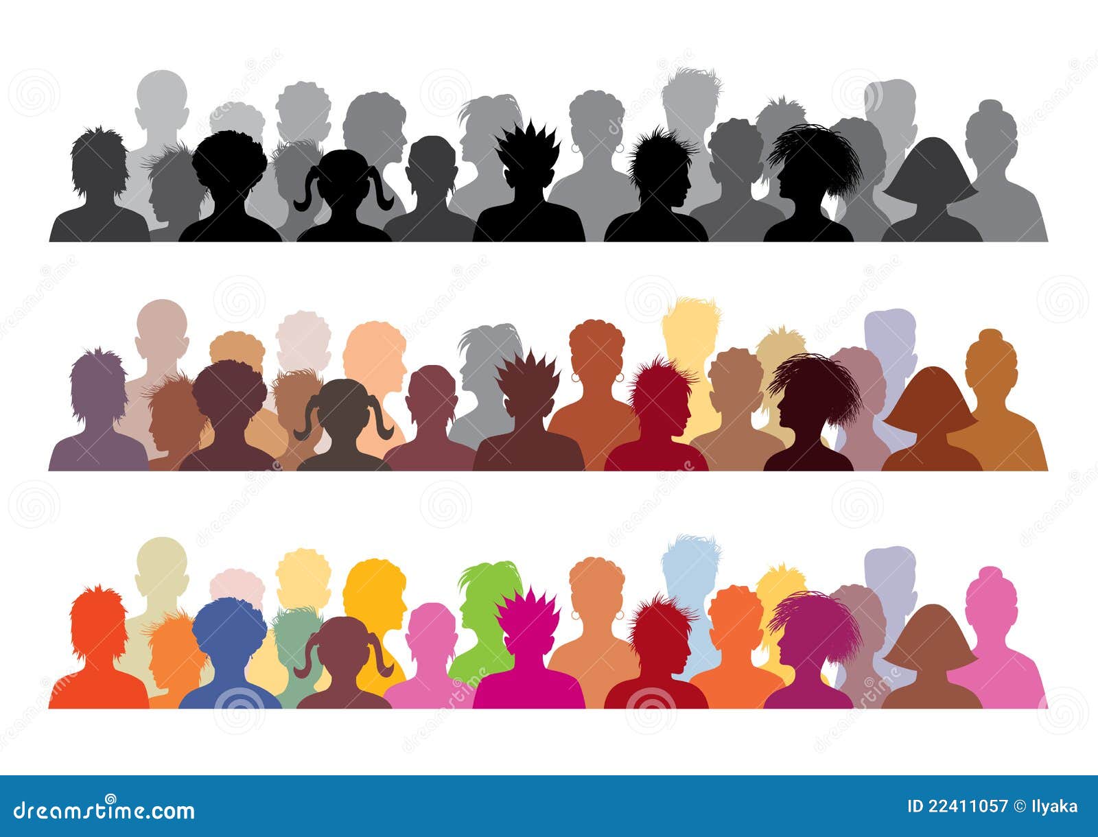 De Illustraties Van Het Publiek Vector Illustratie - Illustration of ...