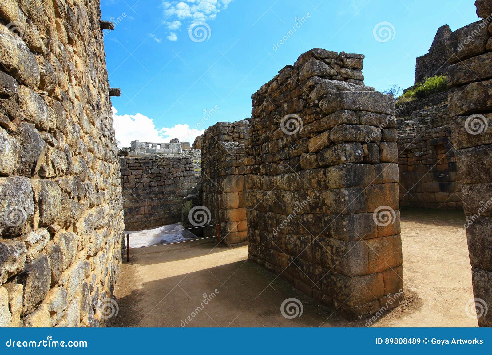 De Inca-stad Van Machu Picchu in Peru Stock Afbeelding - Image of ...