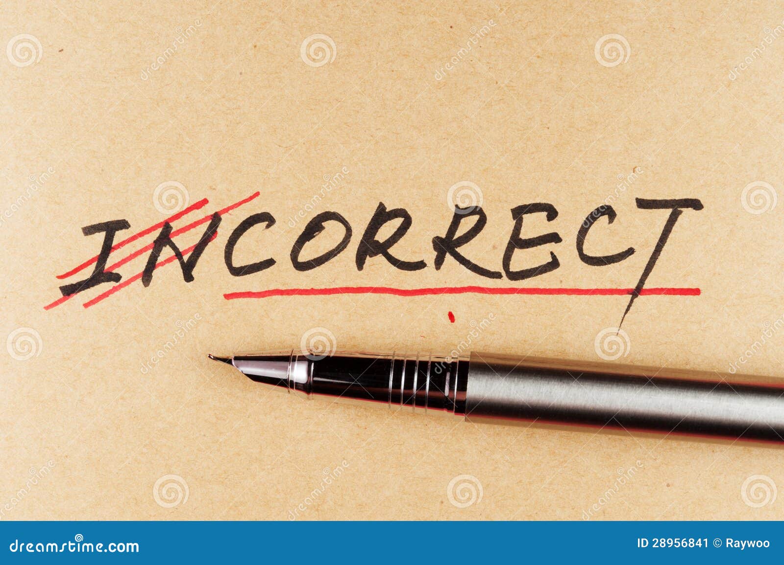 De incorrecto a correcto imagen de archivo. Imagen de incorrecto - 28956841