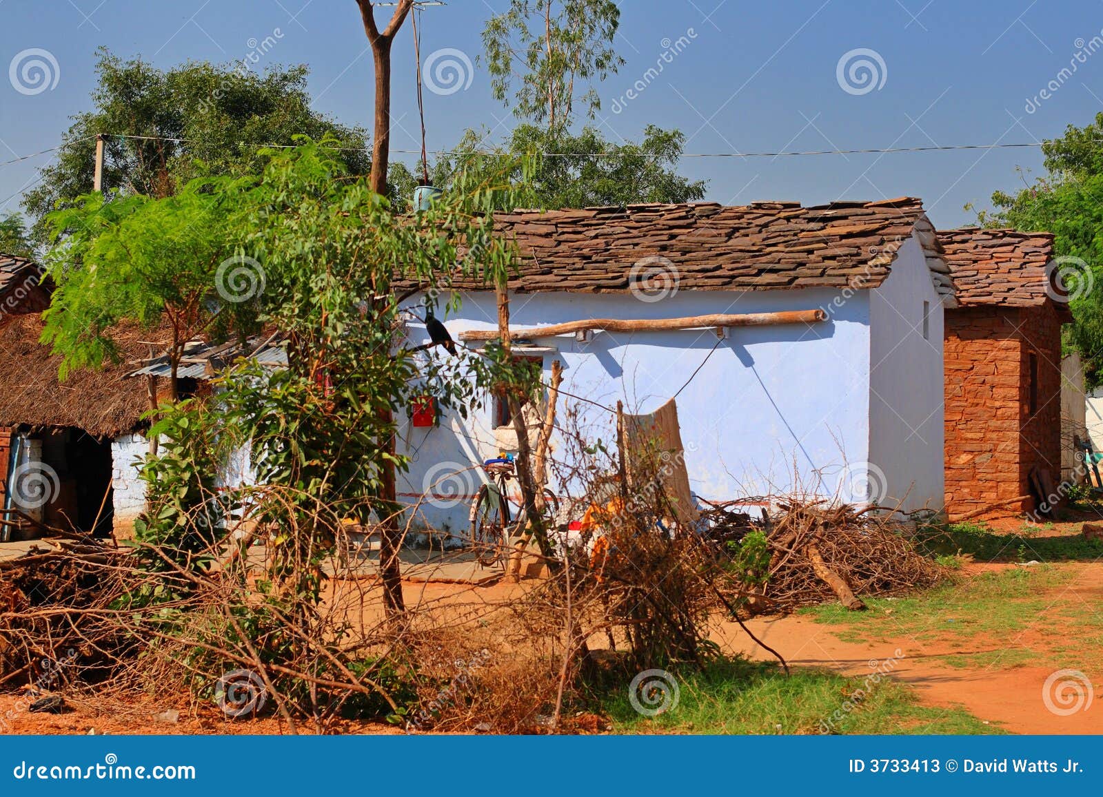 De Indische Huizen Van Het Dorp Stock Afbeelding - Image of hyderabad ...