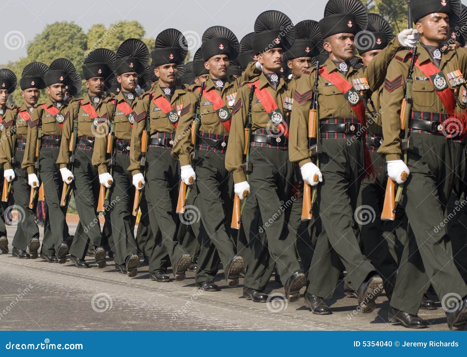 De Indische Militairen Van Het Leger Op Parade Redactionele Afbeelding ...
