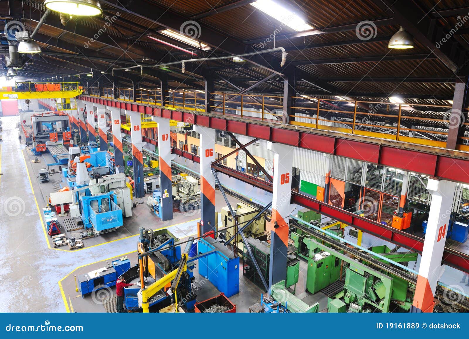 De Industy Fabriek Van Het Metaal Binnen Stock Afbeelding - Image of ...