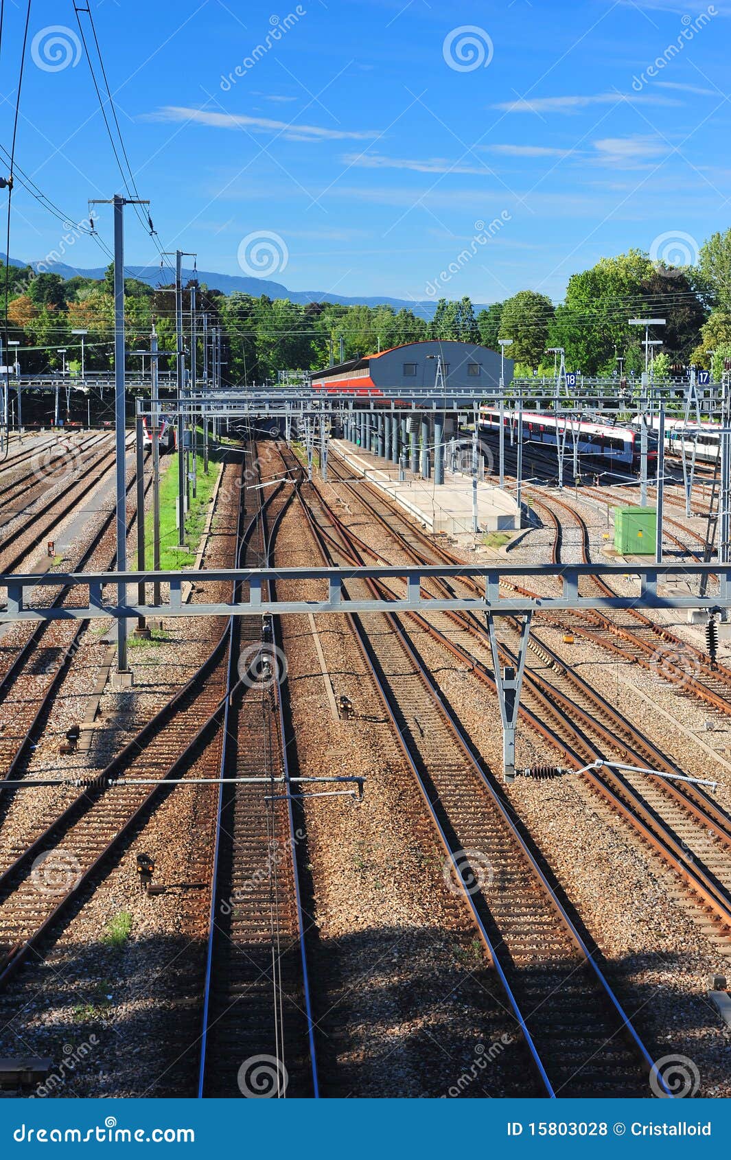 De Infrastructuur Van De Spoorweg Stock Foto - Image of metaal, staal ...