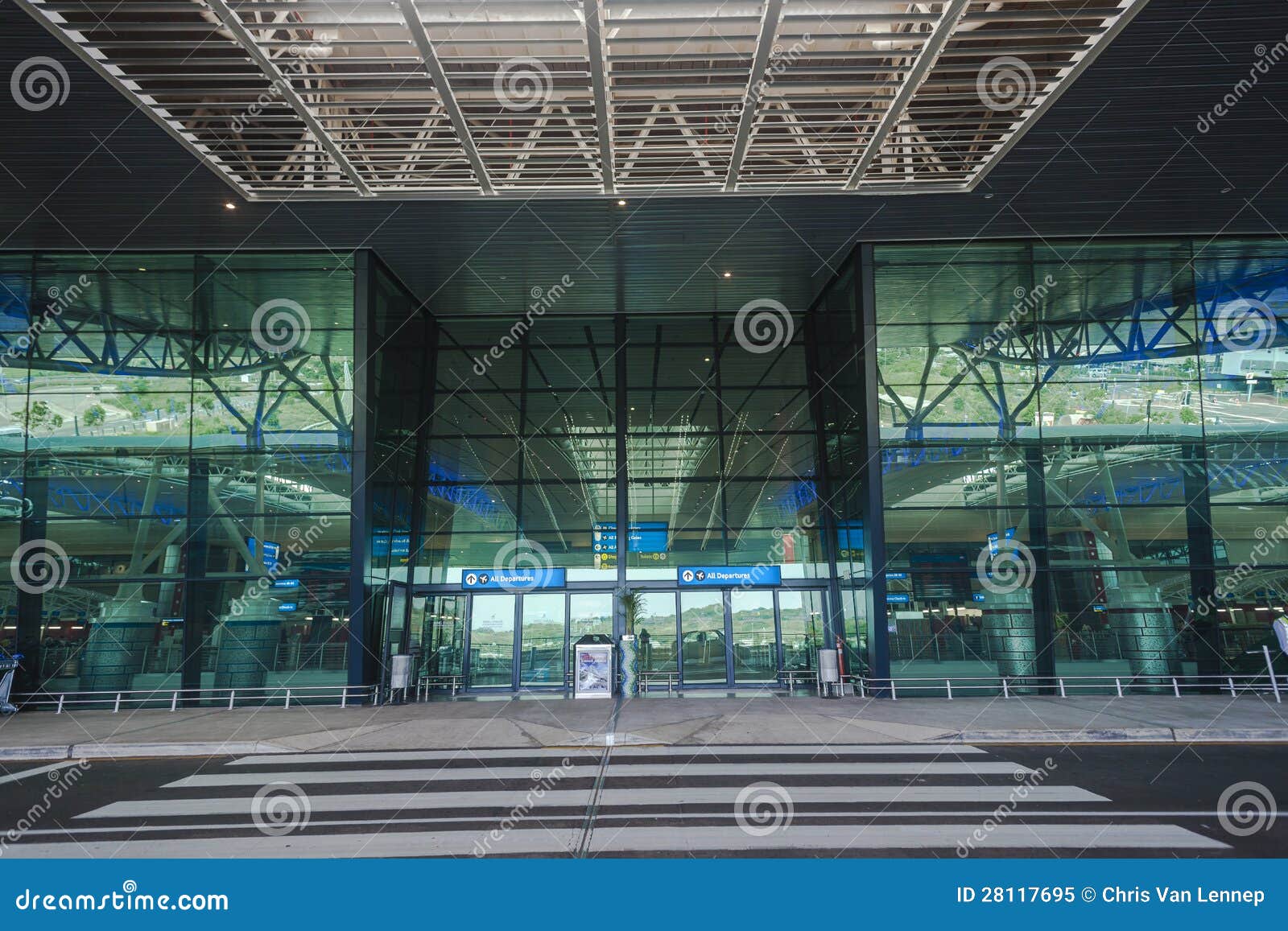 De Ingang Van De Luchthaven Van Shaka Van De Koning Redactionele ...
