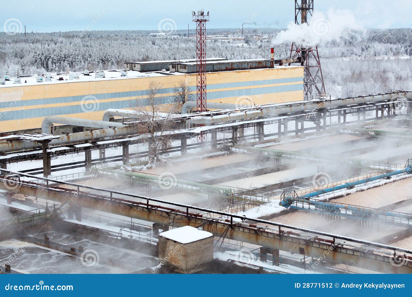 De Installatie Van De Behandeling Van Afvalwater Met Verdamping Stock ...