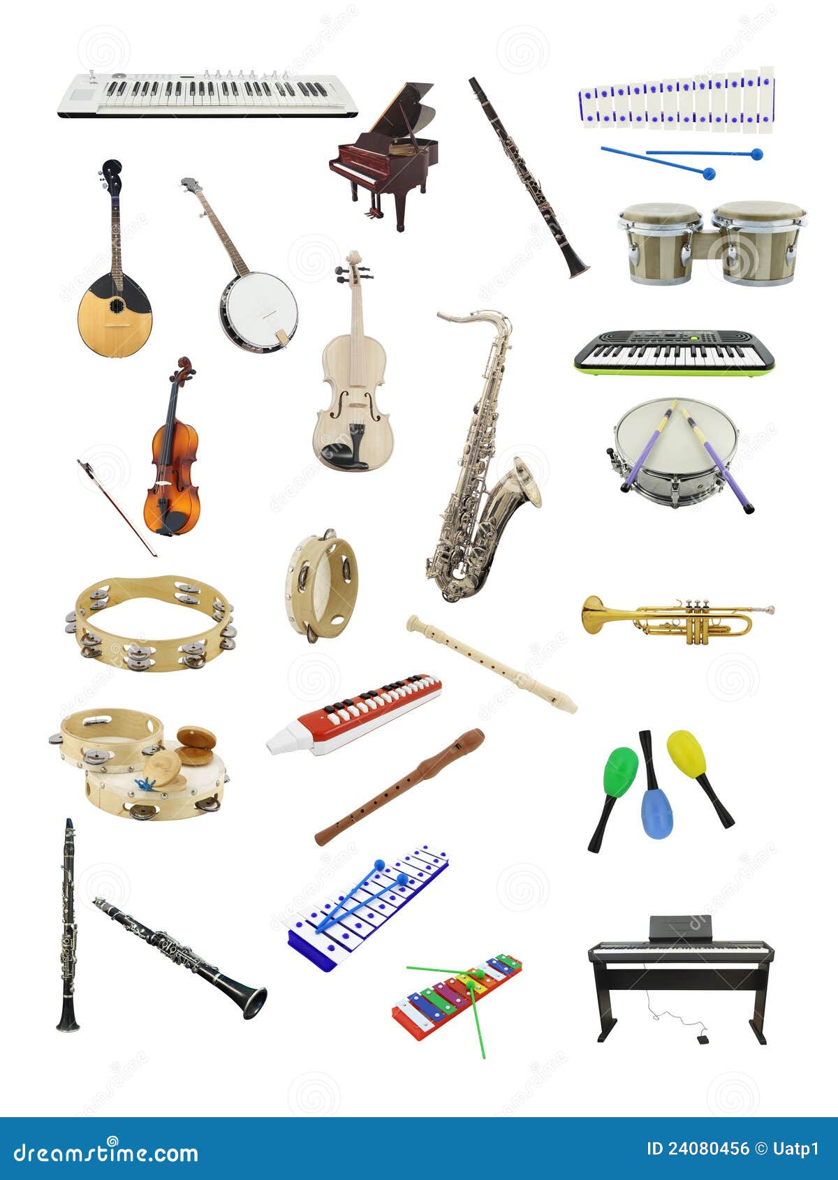 De Instrumenten Van De Muziek Stock Illustratie - Illustration of ...