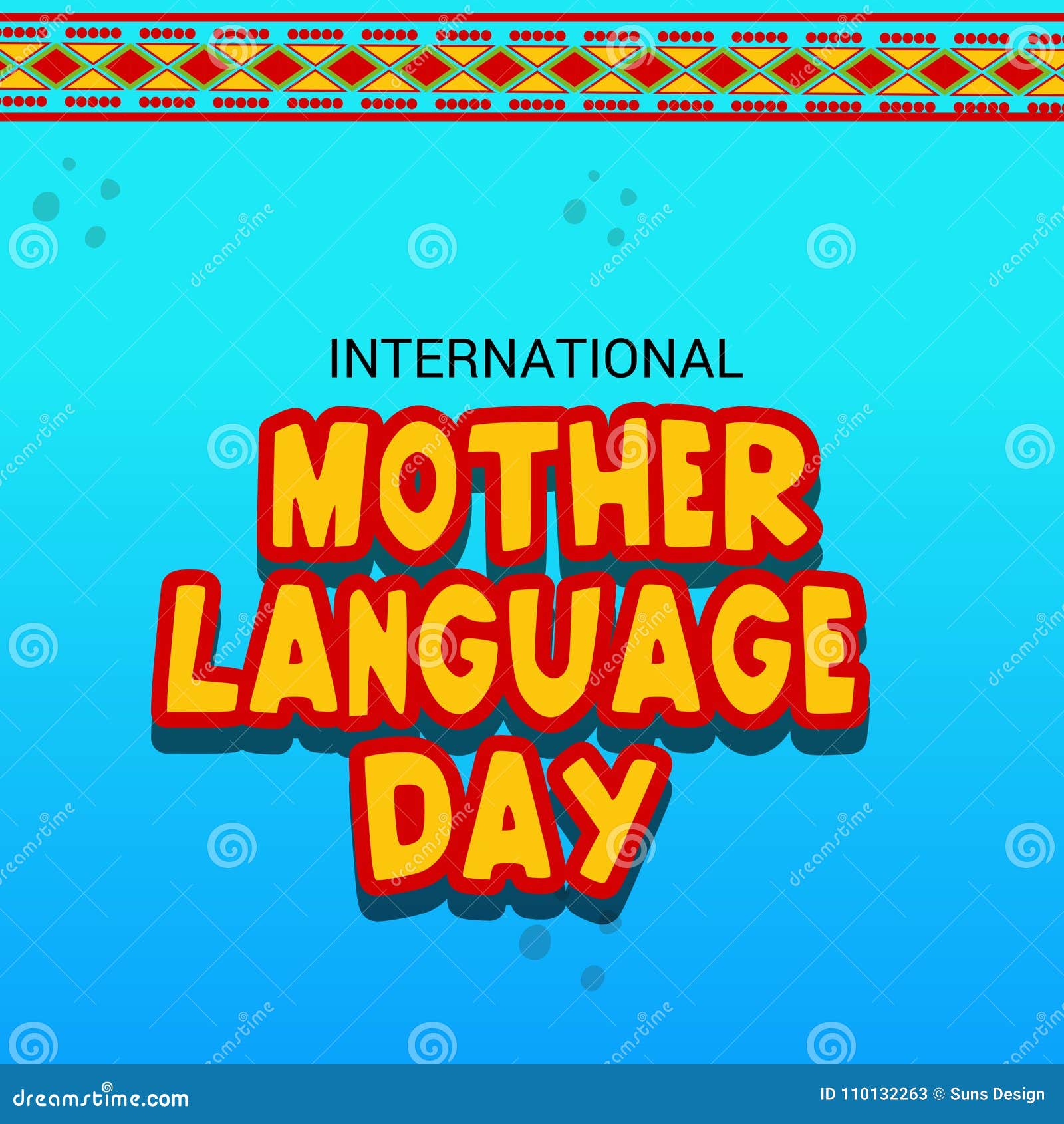 De Internationale Dag Van De Moedertaal Stock Illustratie ...
