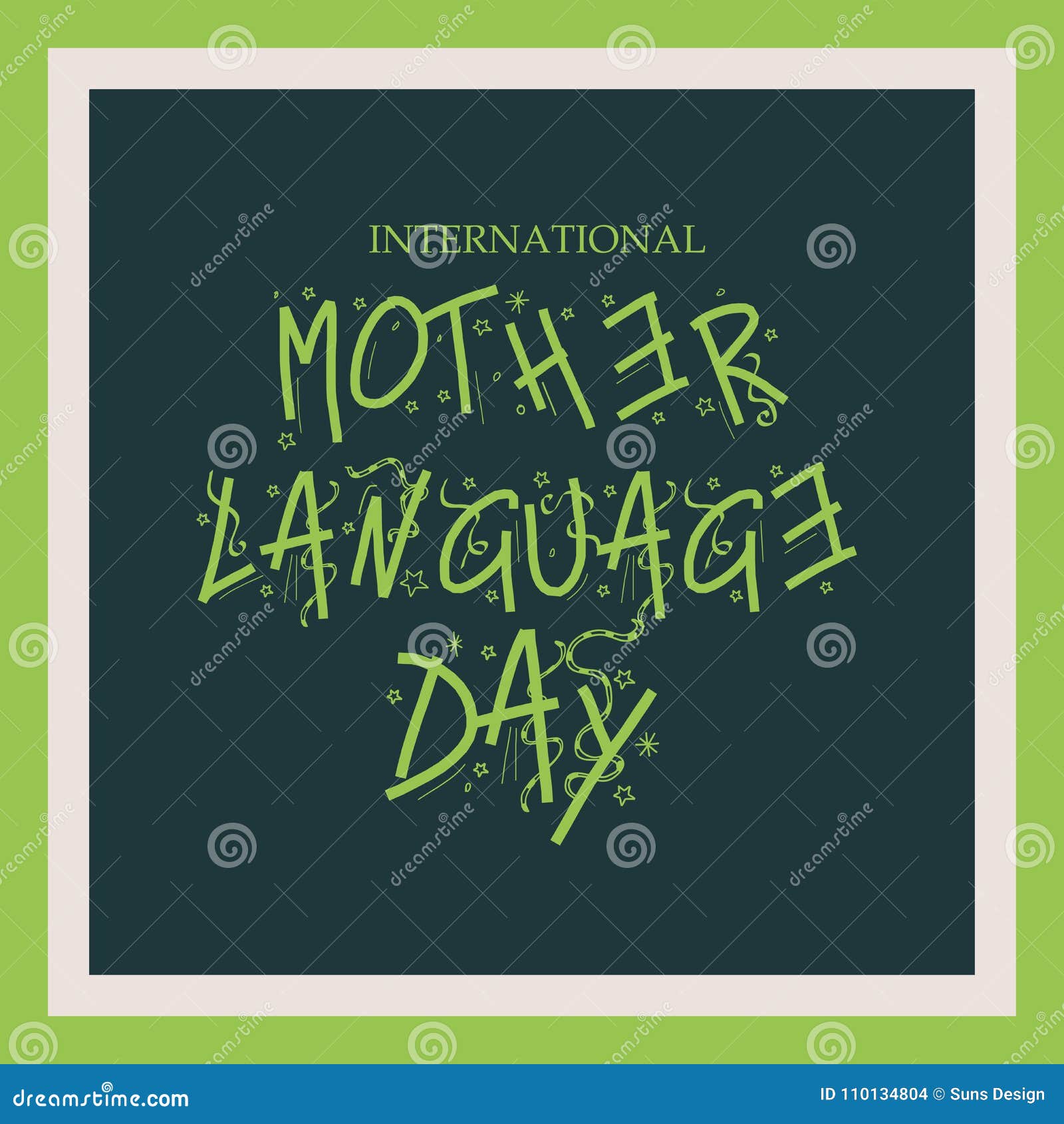De Internationale Dag Van De Moedertaal Stock Illustratie ...