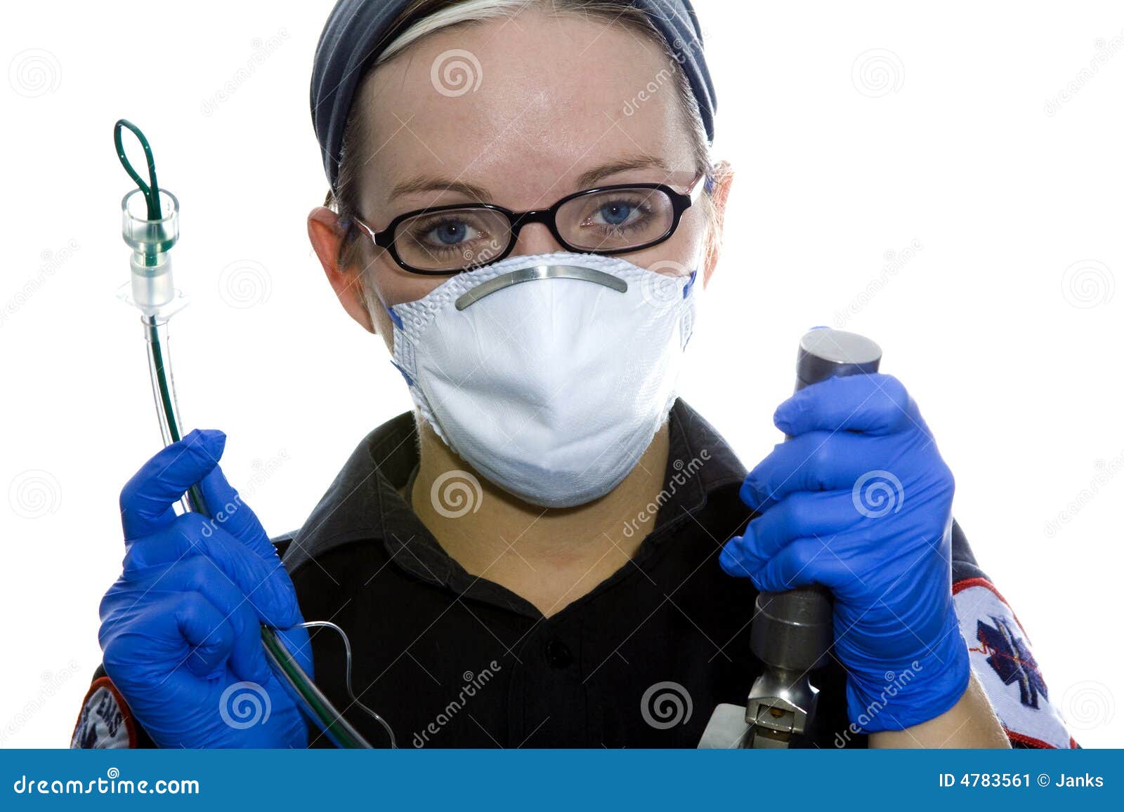 De Intubatie Van De Paramedicus Stock Afbeelding - Image of intubatie ...